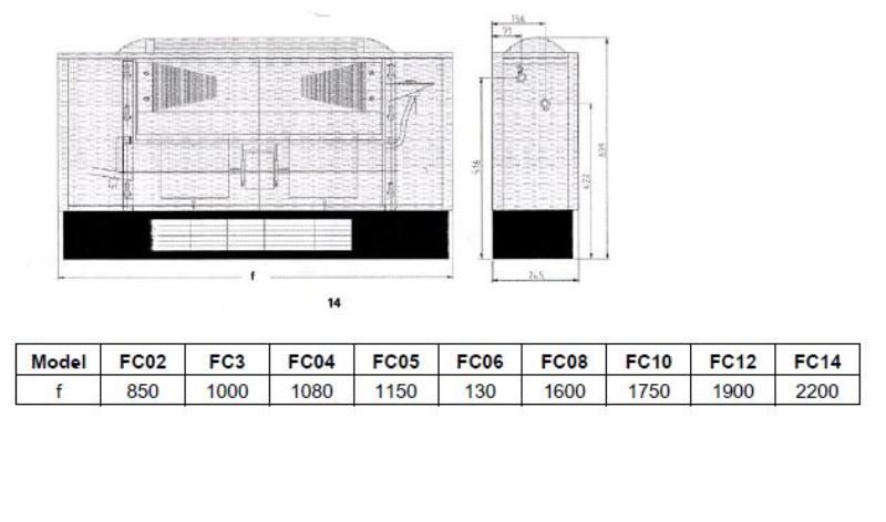 VENTILOCONVECTOR PARDOSEALA CARCASAT VE FC02 - CALOR