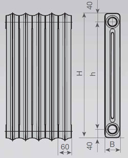 CALORIFER FONTA KALOR 3 500/110 - CALOR